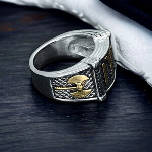 Ottoman Ring/ Turkish Ring for Men/ Ertugrul Ring/ IYI Kayi Ring/ Gold ...