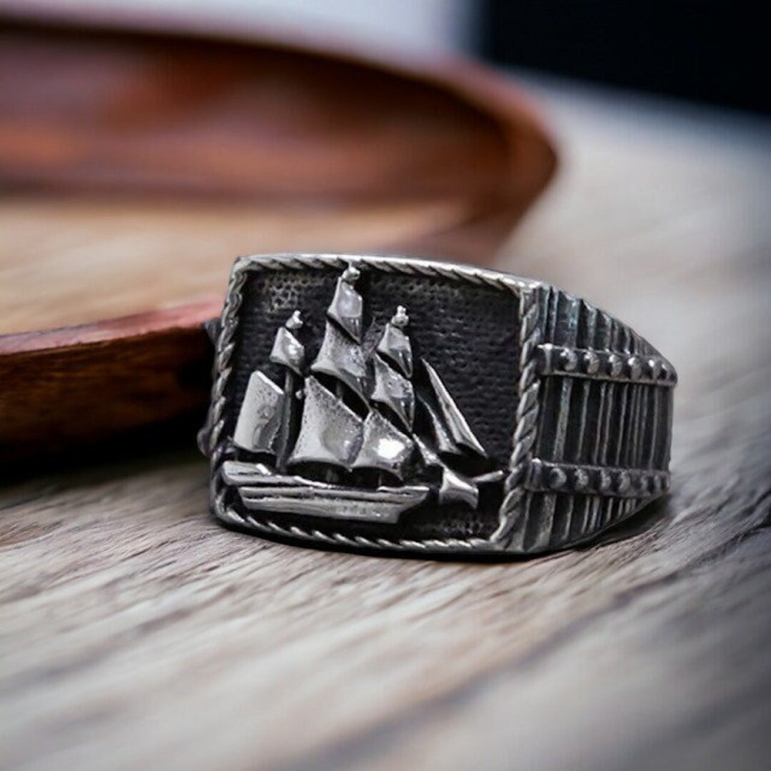 Ship Ring/ Pirate Ship Ring/ Nautical Ring/ Marine Ring/ Sailor Ring ...