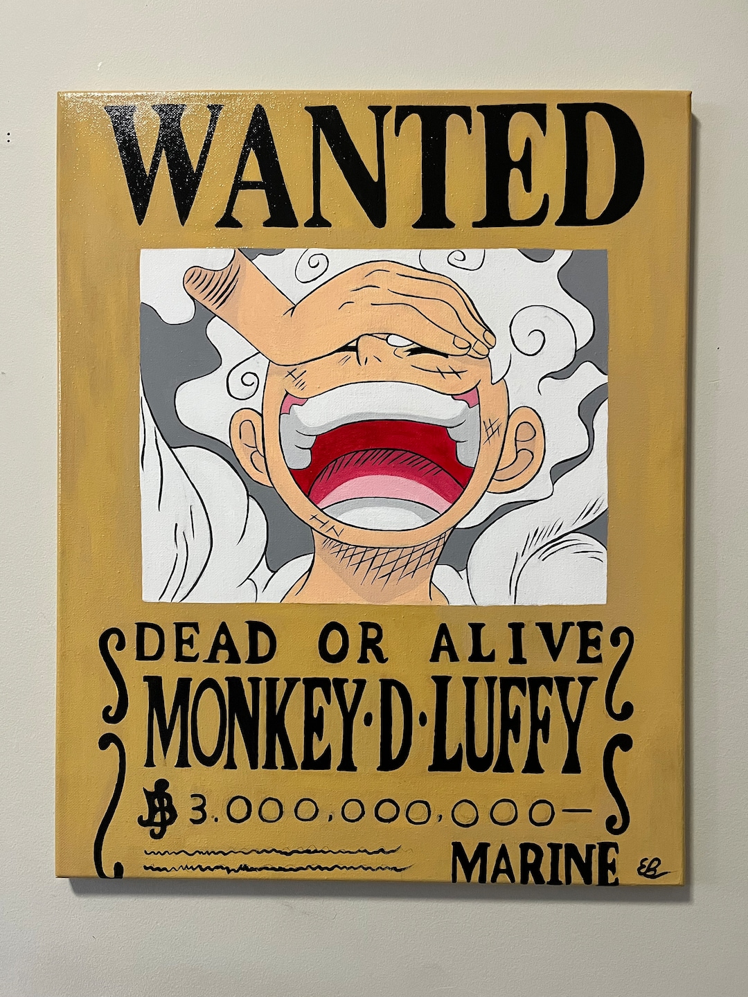 One Piece Luffy Painting - Etsy