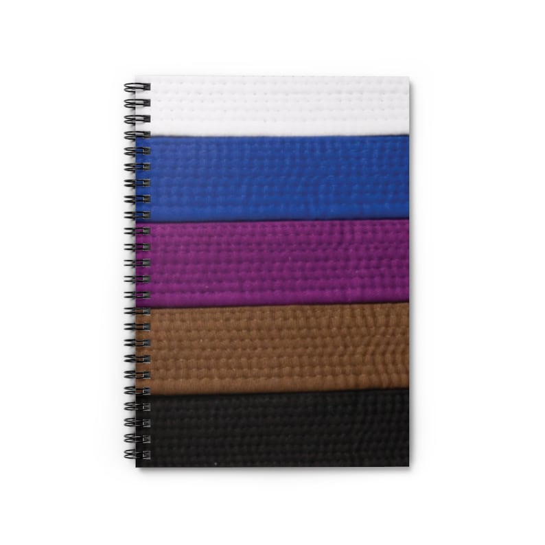 Jiu Jitsu Belt Spiral Notebook - All Ranks Diary - Martial Arts MMA ...