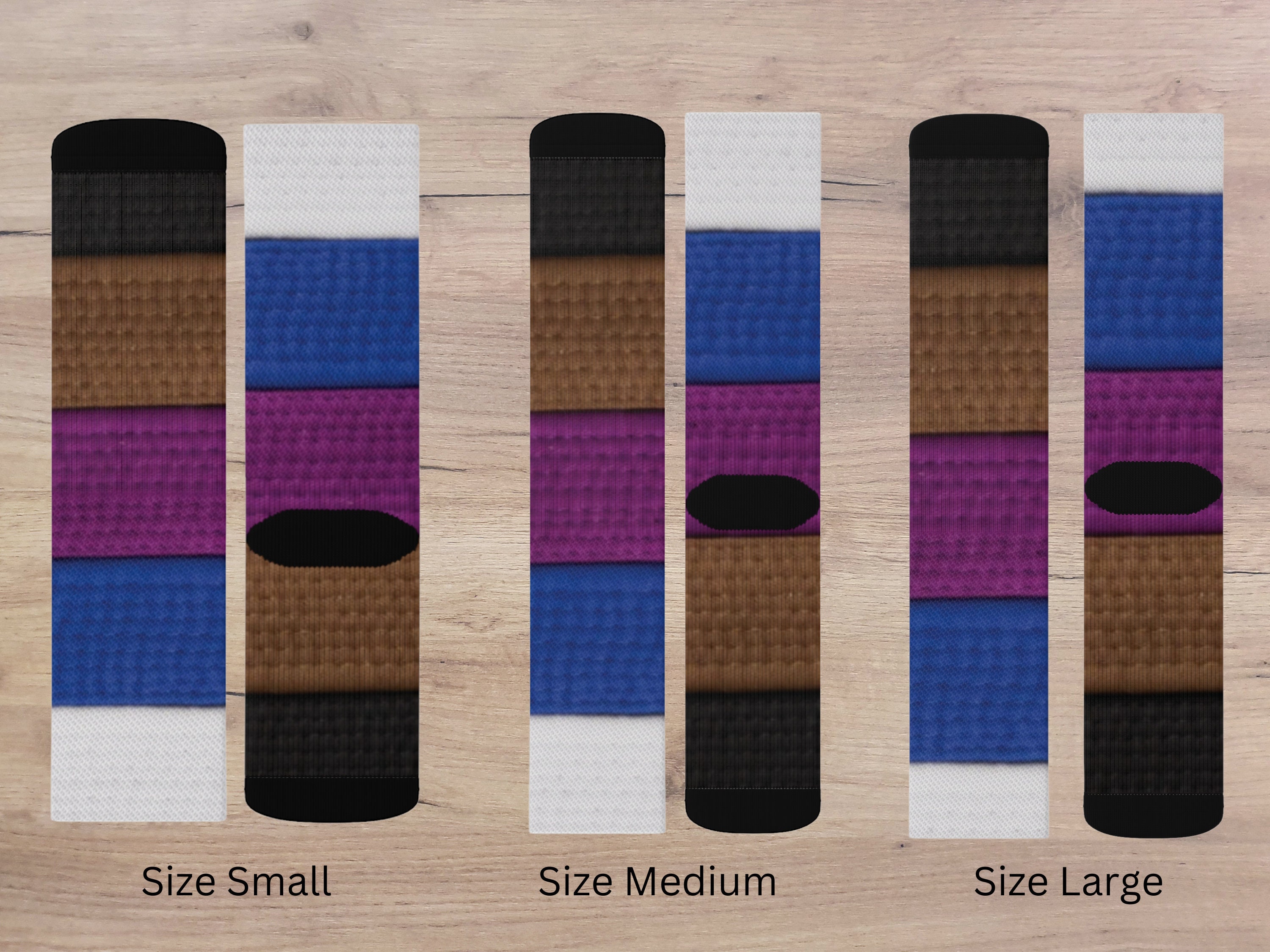 Brazilian Jiu Jitsu Ranked Belt Socks - All Belt Colors White to Black ...
