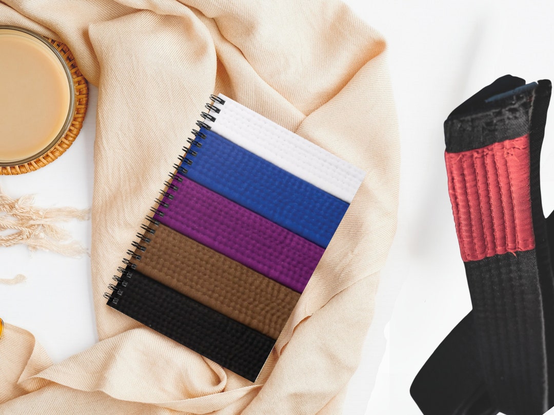 Jiu Jitsu Belt Spiral Notebook - All Ranks Diary - Martial Arts MMA ...