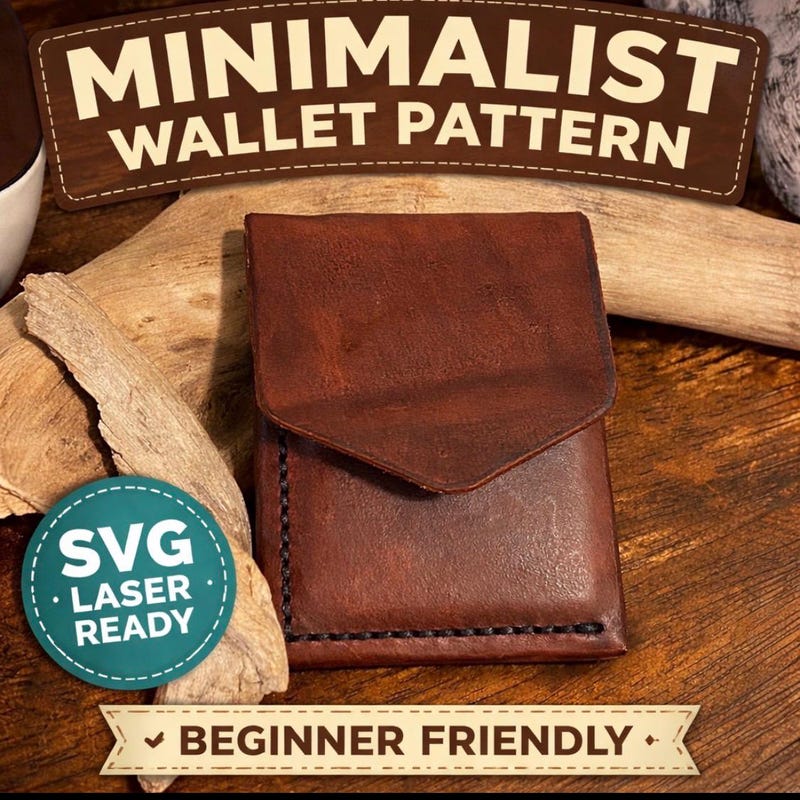 Slim Cash Wallet Template - Etsy