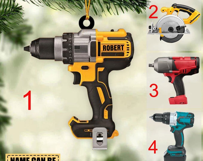 Black & Gold Glitter Power Tool Drill Christmas Tree - Etsy UK