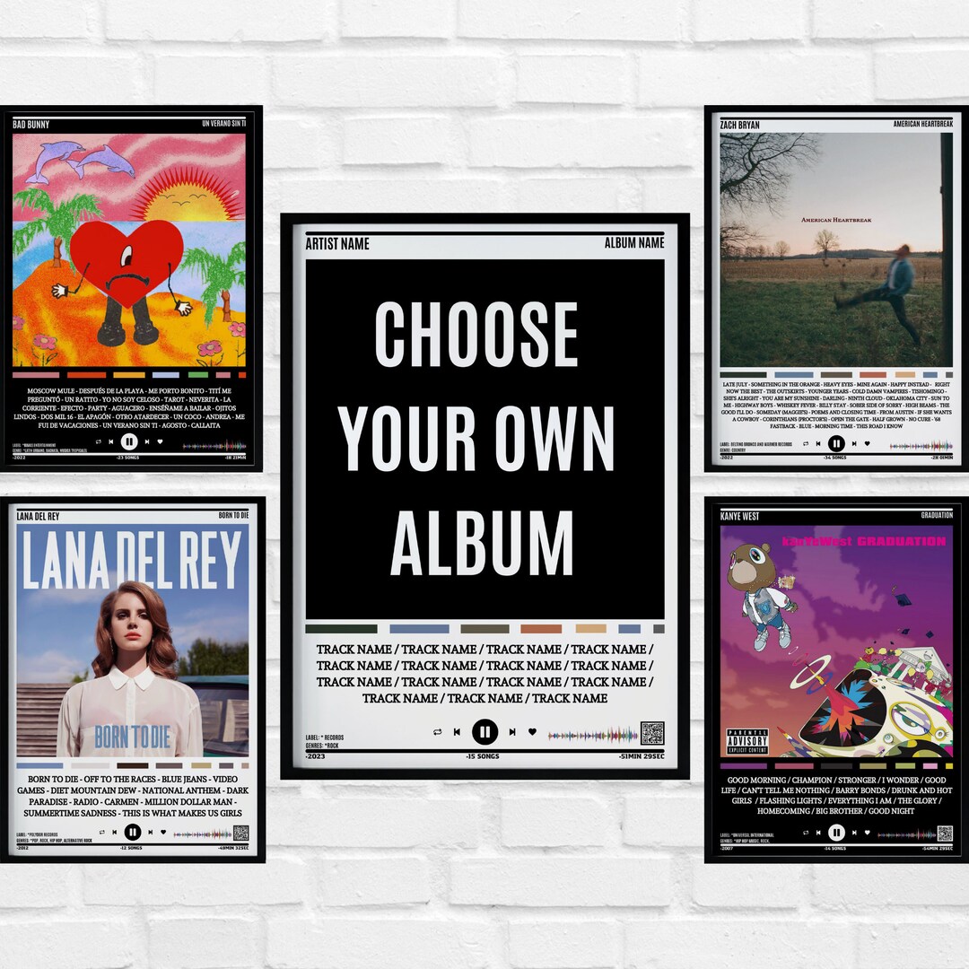 Album Cover Posters, Birthday Gift, Christmas Gift, Custom Music Poster ...