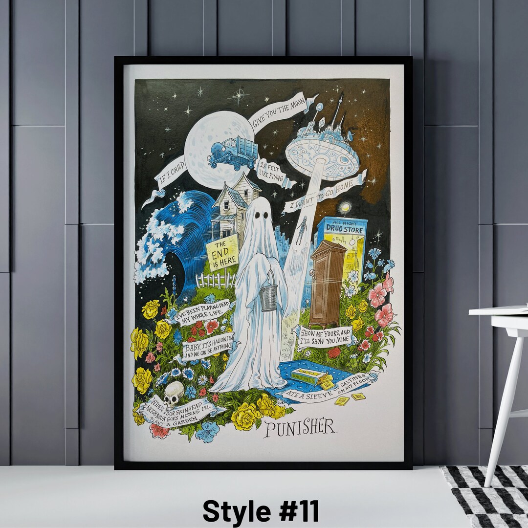 Phoebe Bridgers Punisher Poster, 6 Different Phoebe Bridgers Posters ...