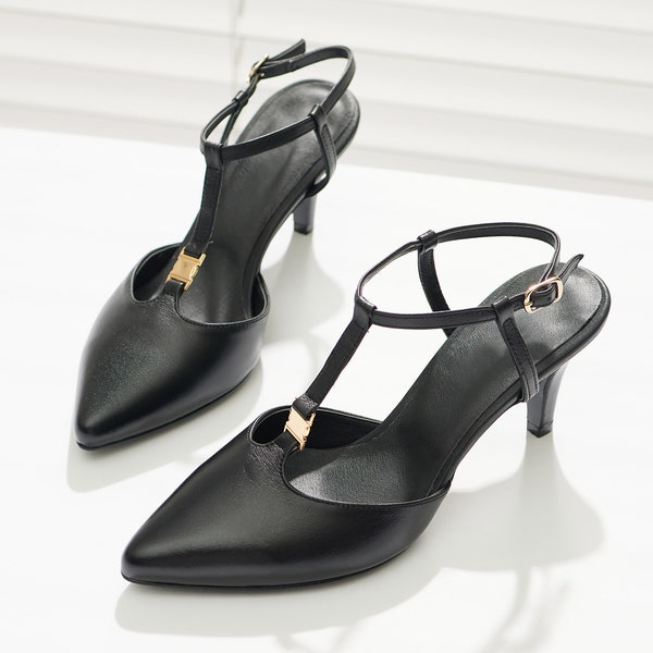 T Strap Heels - Etsy