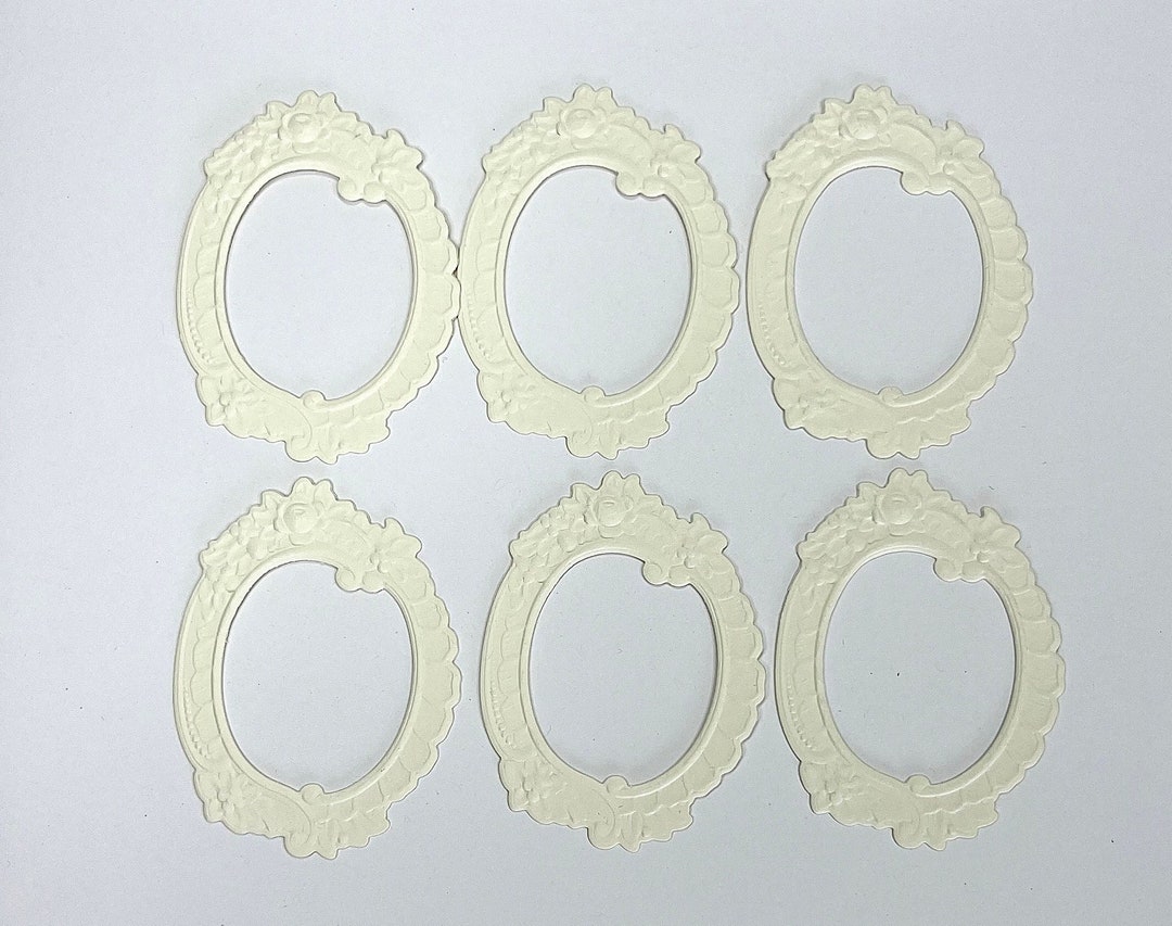 Die Cut Embossed Frames, Handmade Junk Journal Embellishments, Ephemera ...