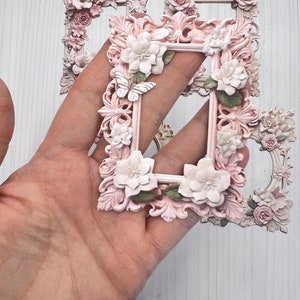 Die Cut Embossed Frames, Junk Journal Embellishments, Junk Journal ...