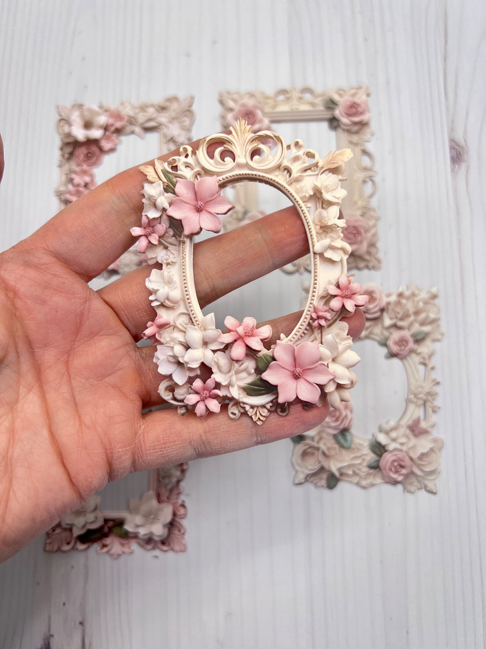 Die Cut Embossed Frames, Junk Journal Embellishments, Junk Journal ...