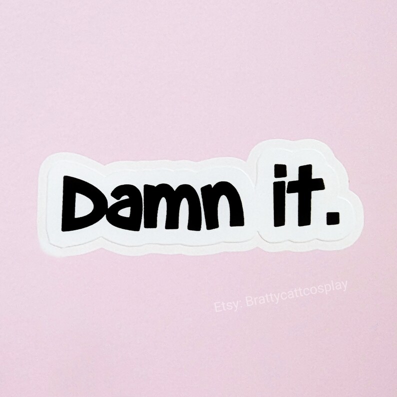 Profanities Stickers, Waterproof, Glossy, Vinyl, Gift, Funny, Cute ...