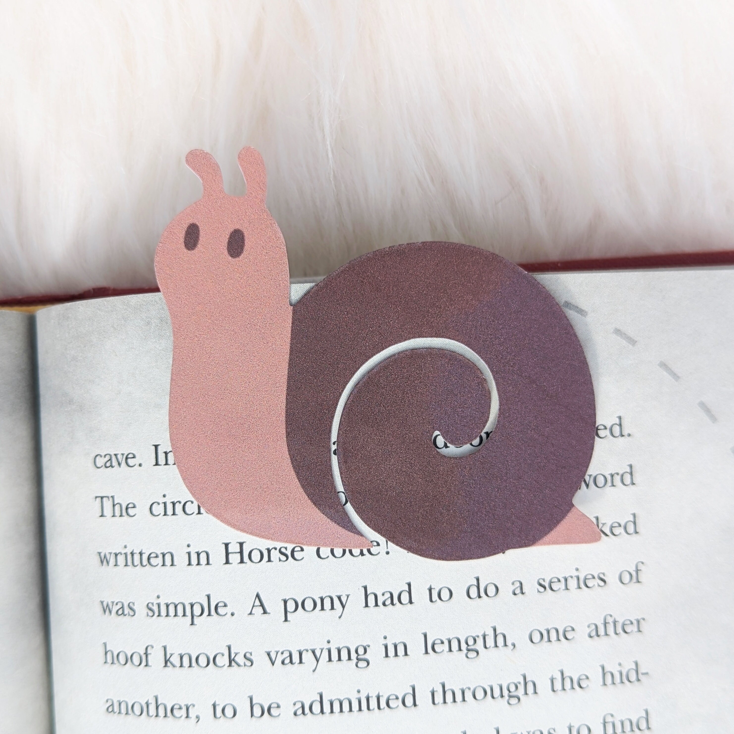 Snail Paper Bookmark, Single Sided, 110lb Cardstock, Cute, Page Clip ...