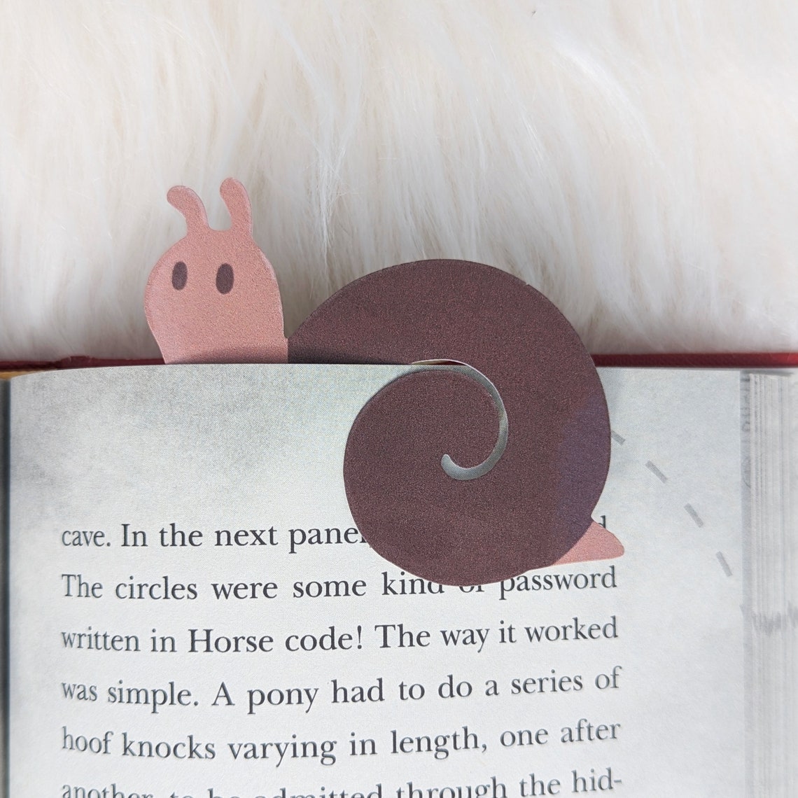 Snail Paper Bookmark, Single Sided, 110lb Cardstock, Cute, Page Clip ...