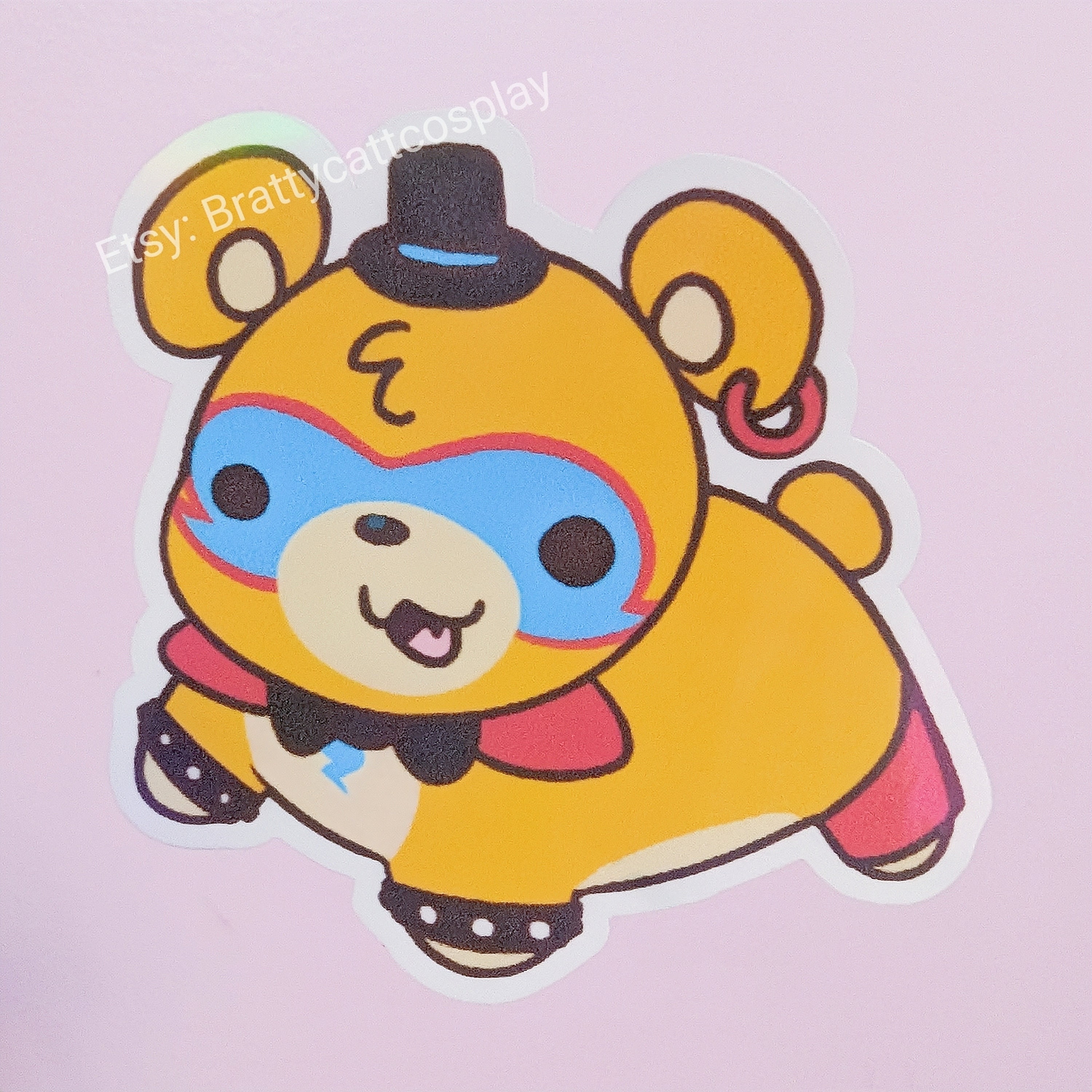 Chibi FNAF Sticker Waterproof Glossy Rainbow Holographic - Etsy