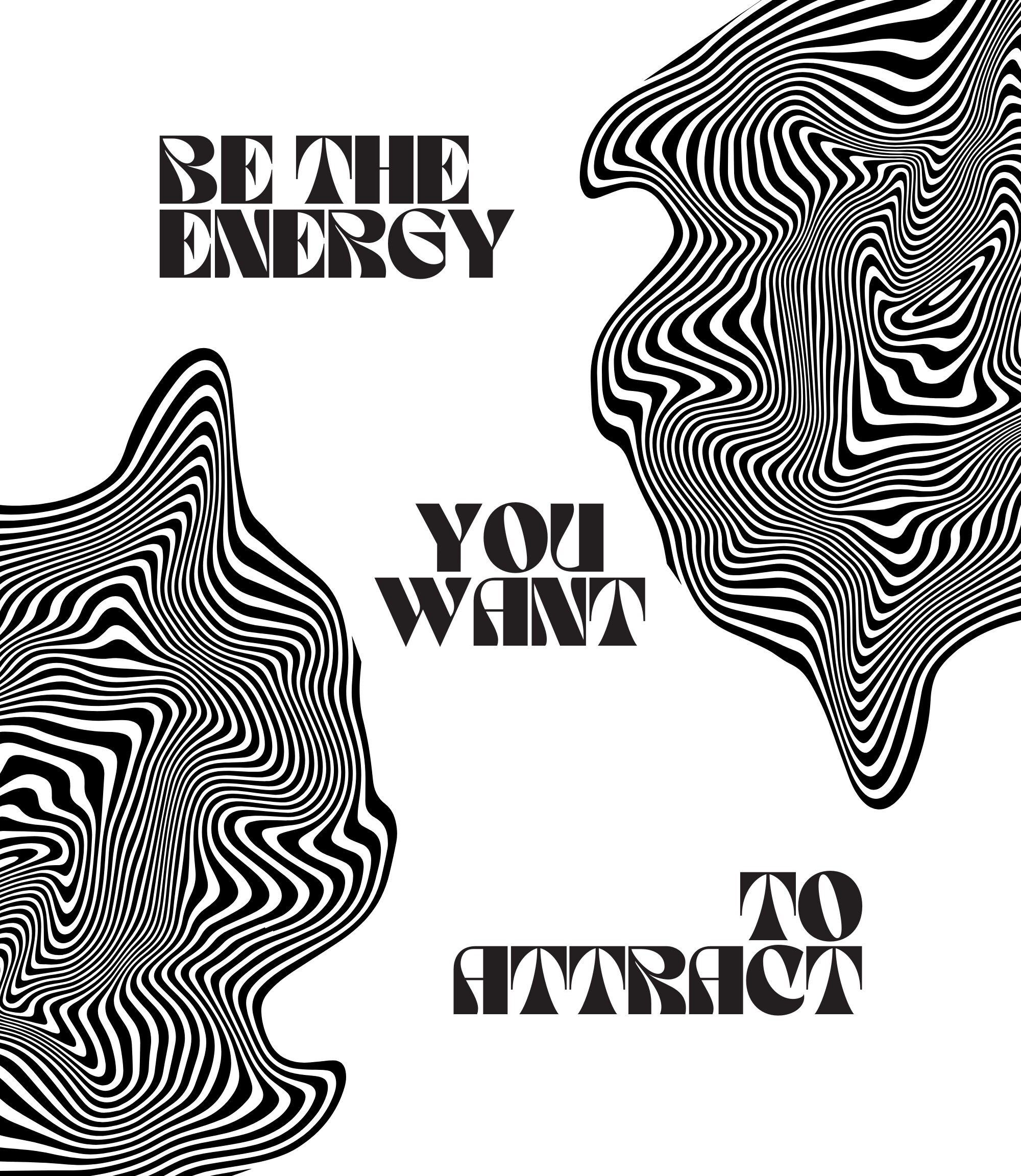 Be the Energy You Want to Attract Poster - Etsy