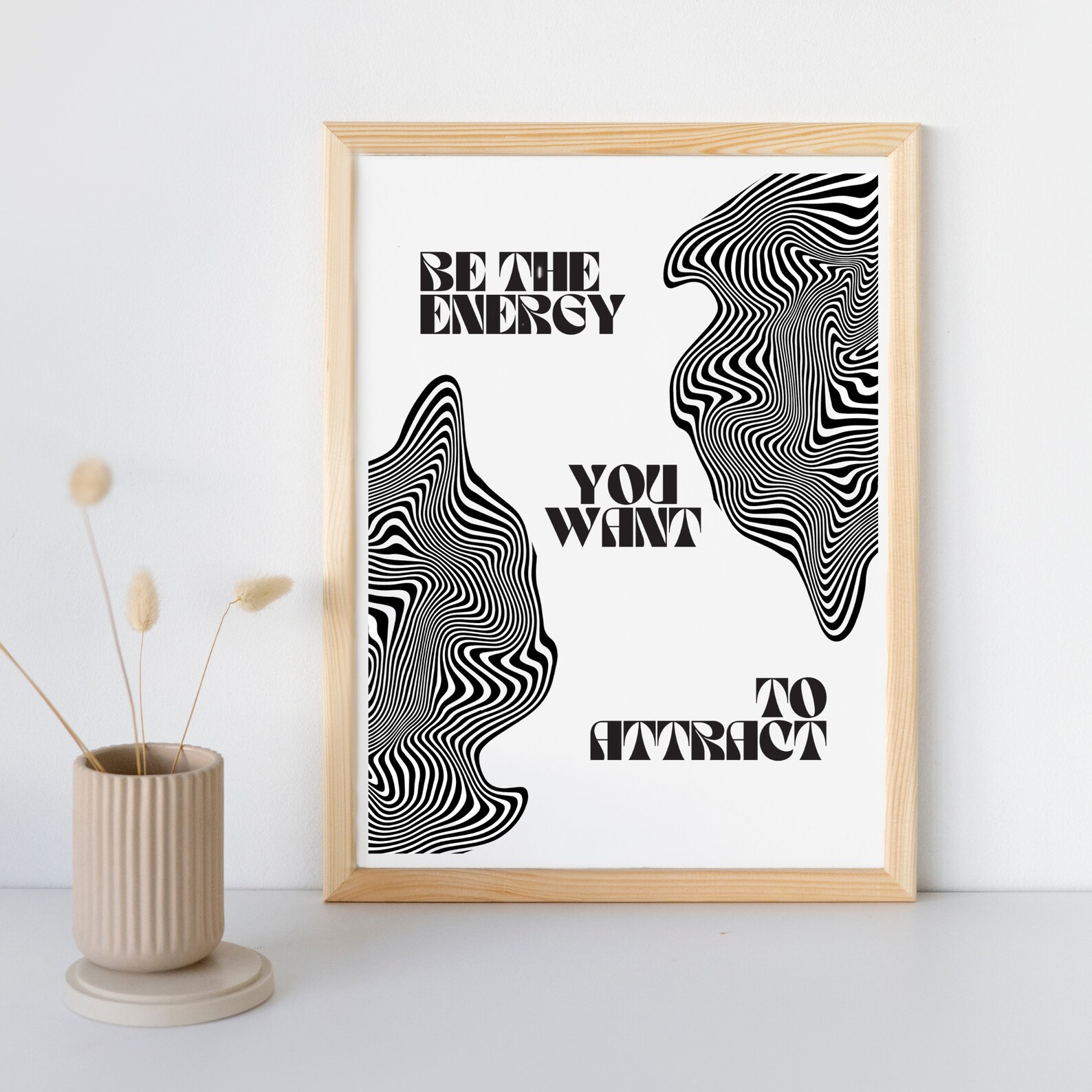 Be the Energy You Want to Attract Poster - Etsy