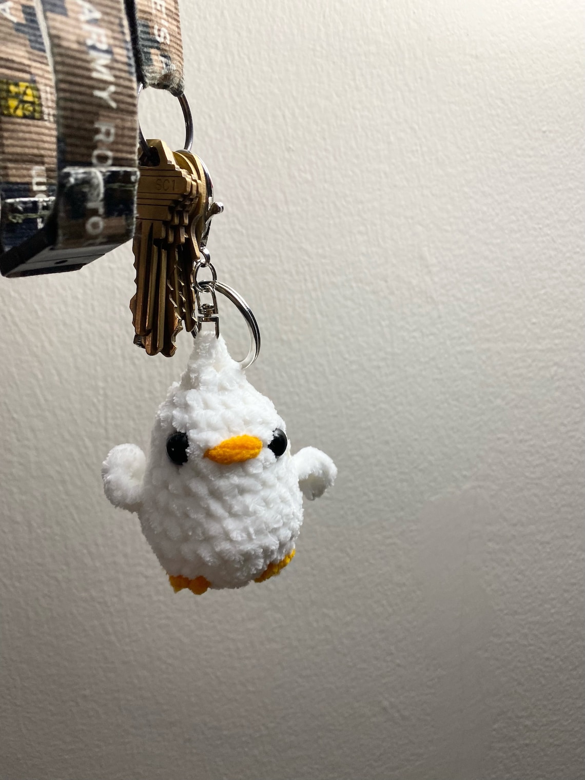 Crochet Keychain Duck/ Duck Plushie/ Duck Keychain/ Handmade Keychain ...
