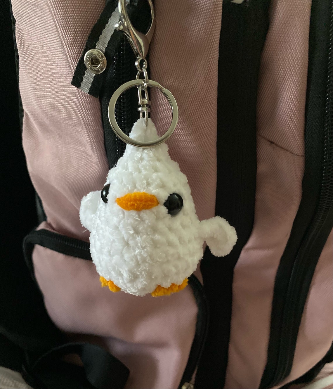 Crochet Keychain Duck/ Duck Plushie/ Duck Keychain/ Handmade Keychain ...