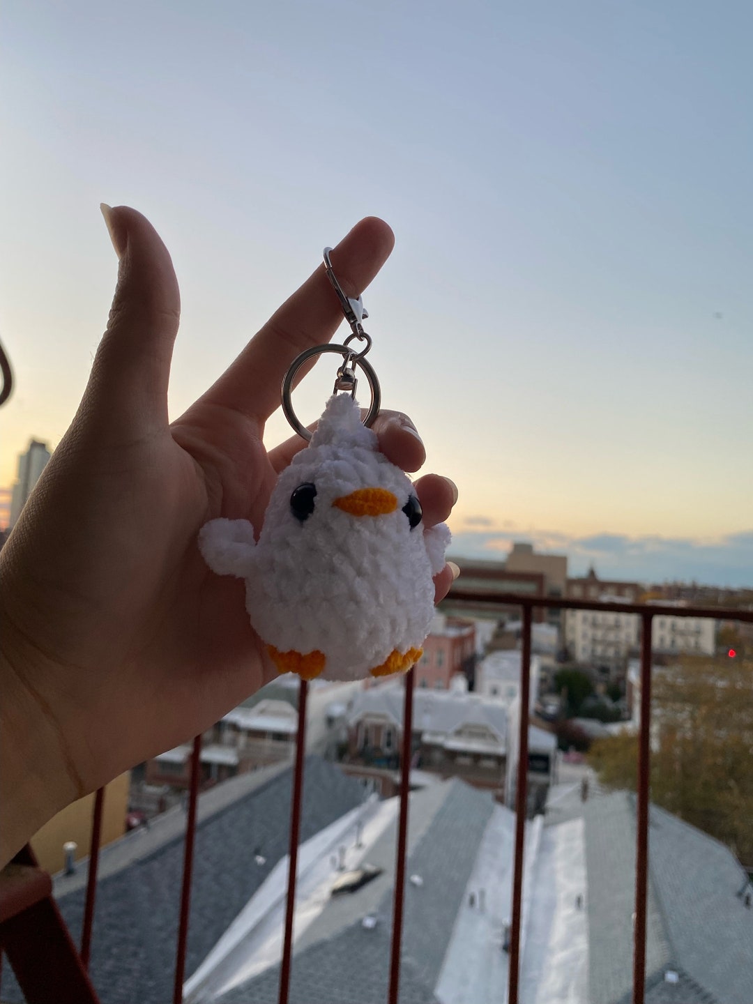 Crochet Keychain Duck/ Duck Plushie/ Duck Keychain/ Handmade Keychain ...