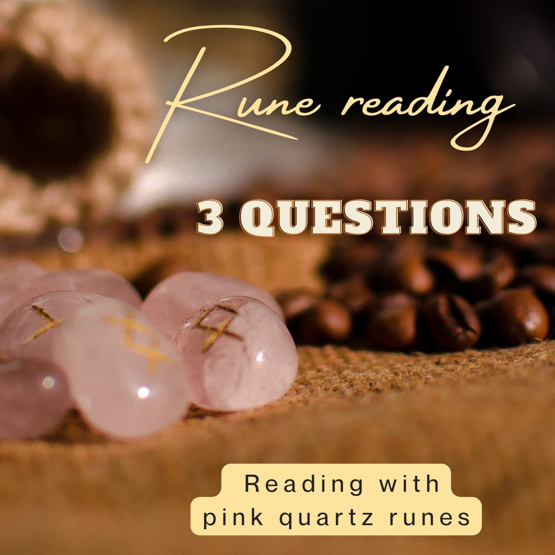 Same-day Rune Reading With Pink Quartz Runes 3 Questions - Etsy