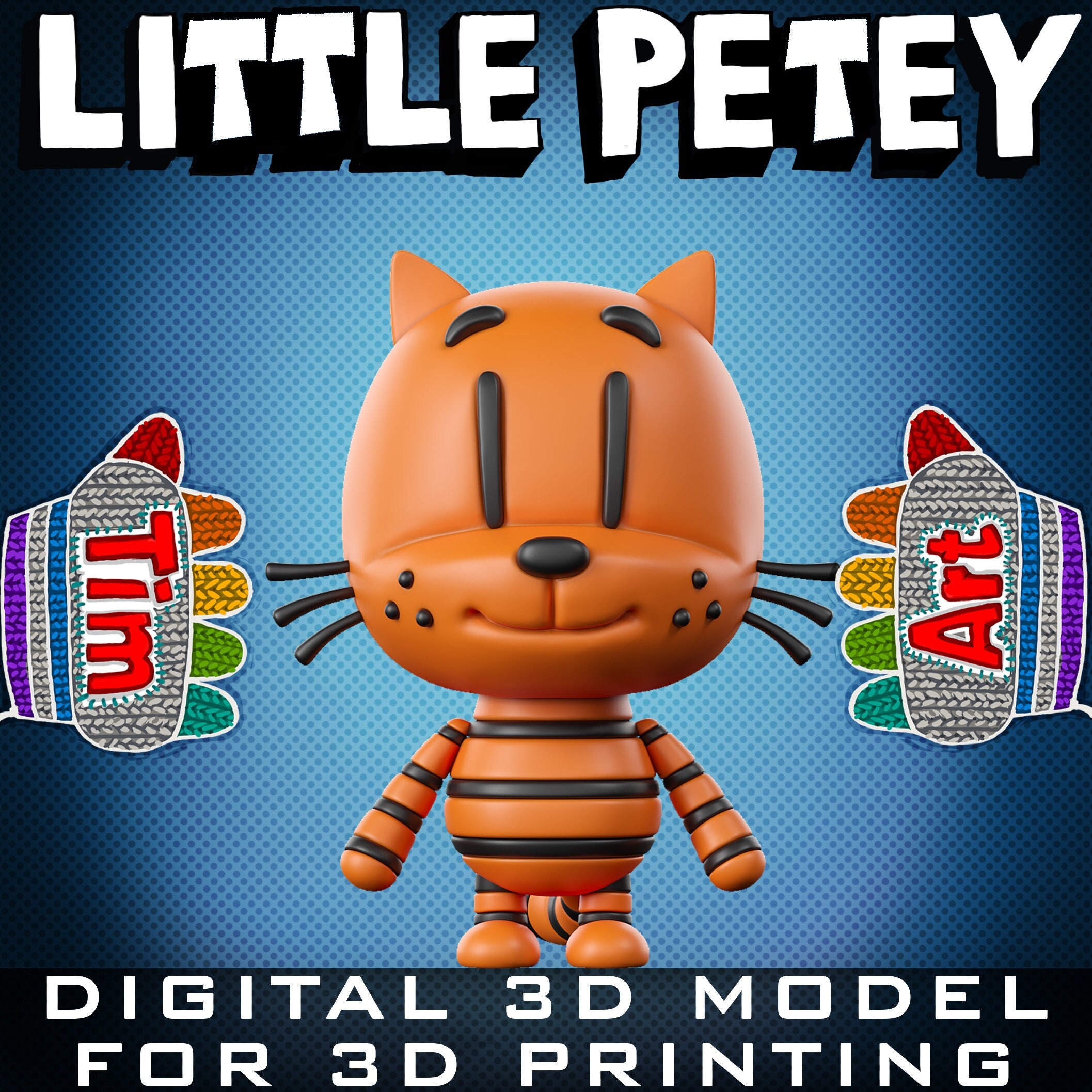 Little Petey 3D Stl Dog Man - Etsy
