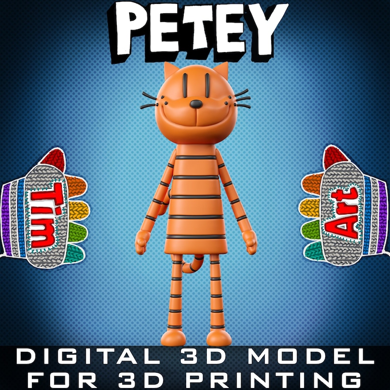 Petey 3D Stl Dog Man - Etsy