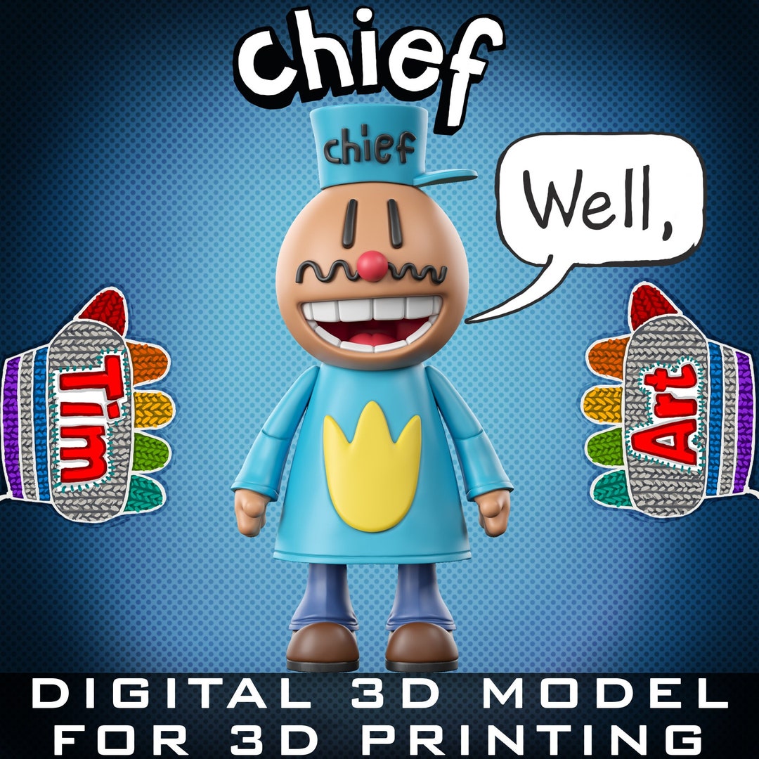 Chief 3D Stl Dog Man - Etsy