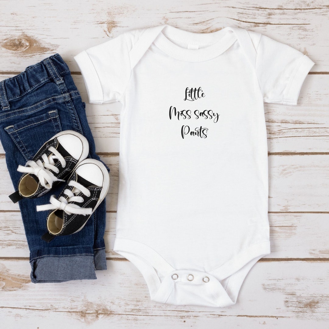 Little Miss Sassy Pants Baby Bodysuit, Newborn Bodysuit, Newborn Gift ...