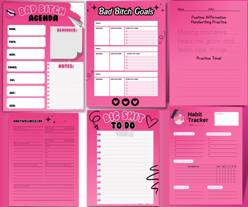 Bad Bitch Journal, Digital Planner, iPad Planner, 2025 Planner, Baddie ...
