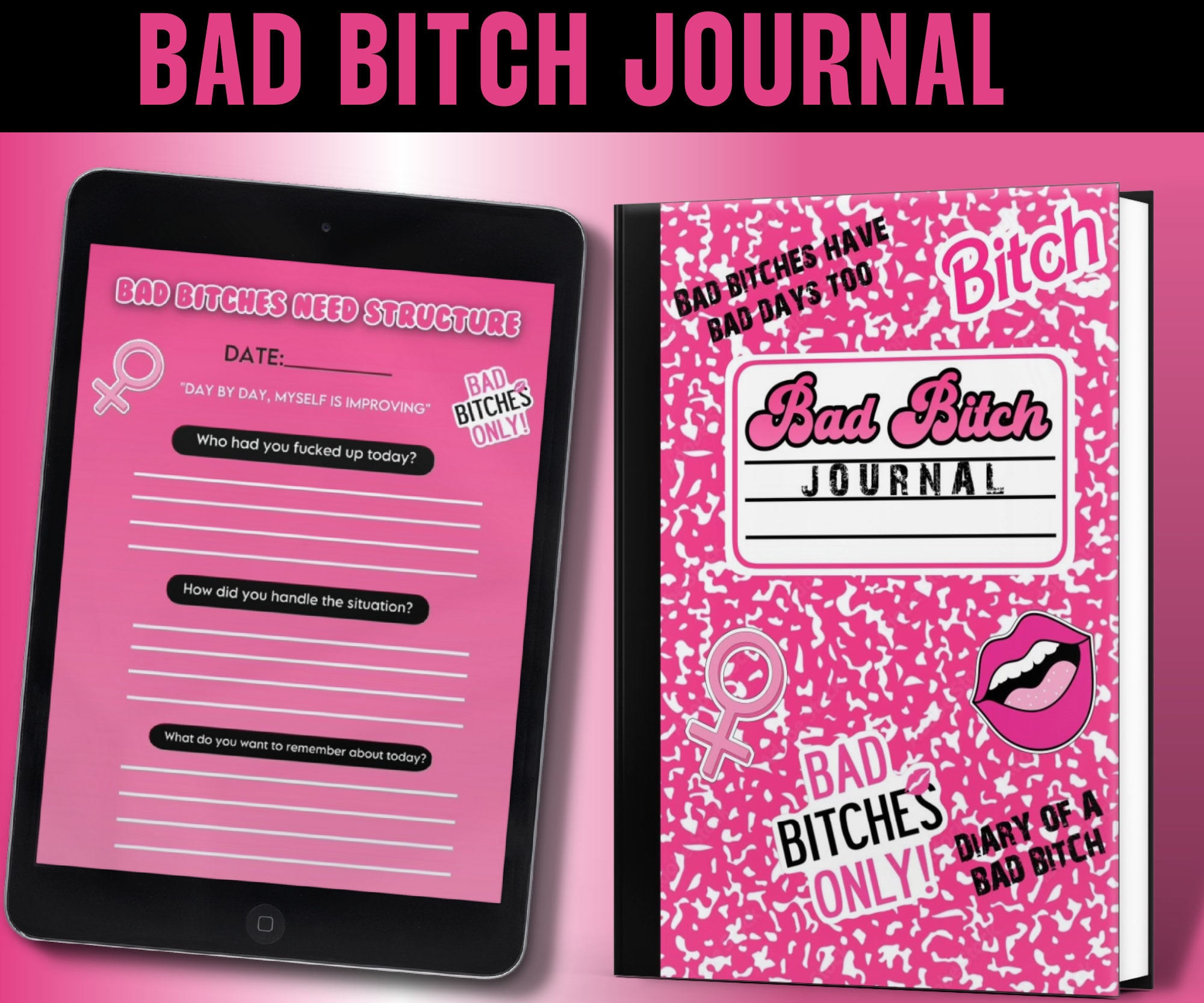 Bad Bitch Journal, Digital Planner, iPad Planner, 2025 Planner, Baddie ...