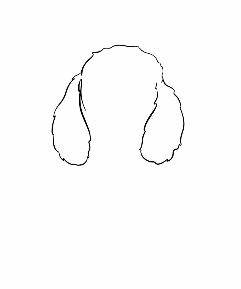 Custom Dog Ears Outline Pet Tattoo Design Digital Download - Etsy