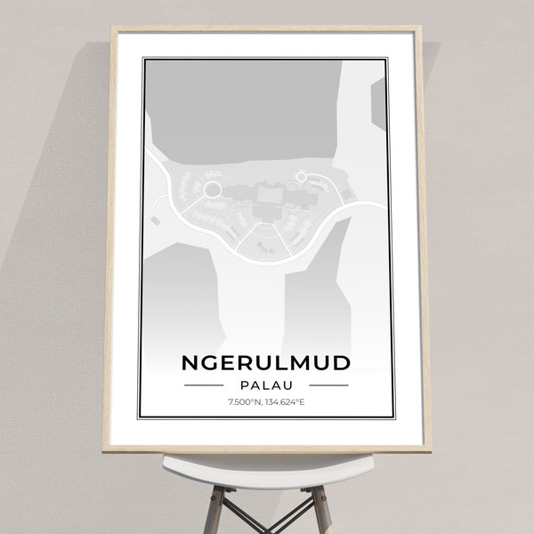 Ngerulmud Map - Etsy