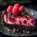 Dark Chocolate Raspberry Ripple Cheesecake Recipe | Decadent Dessert ...