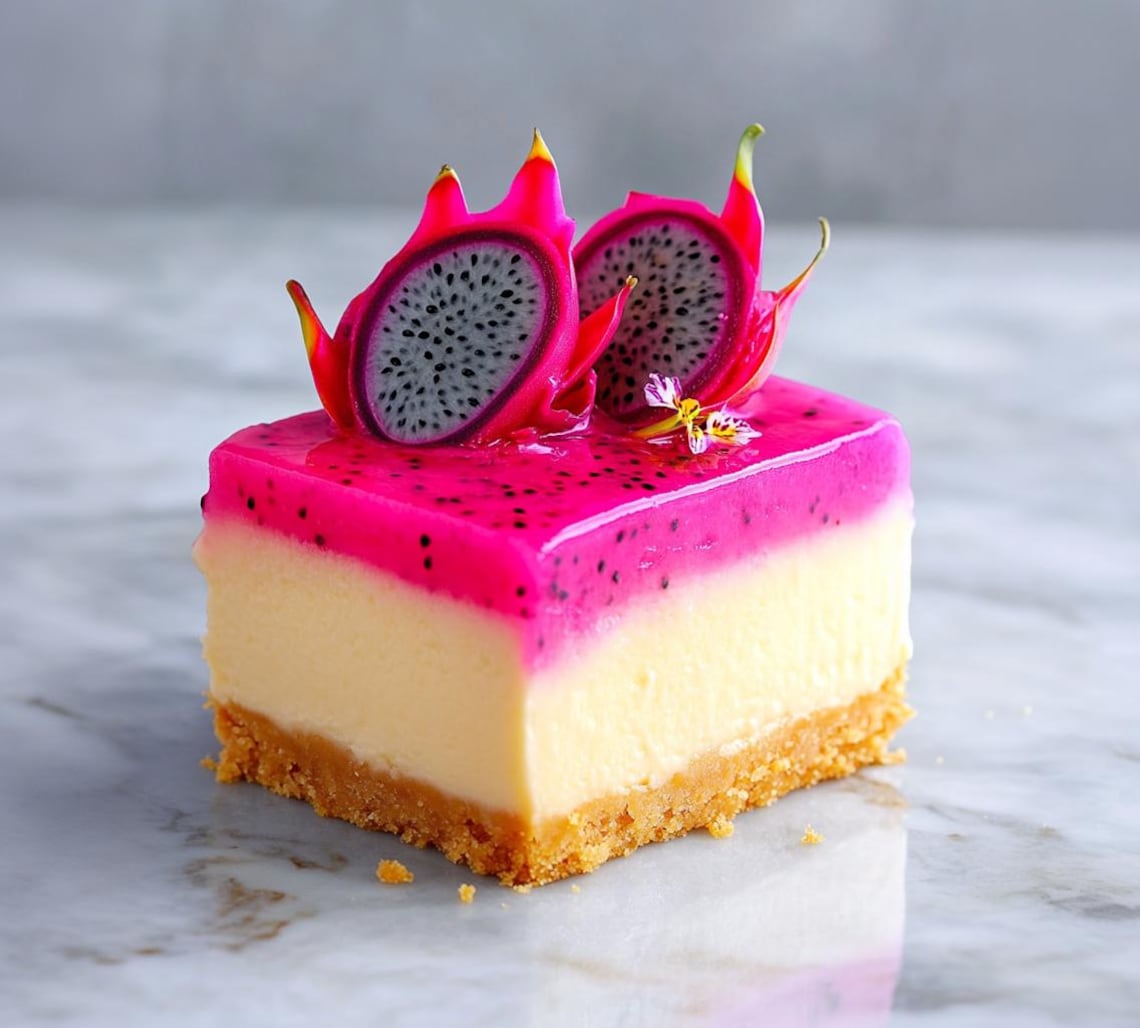 Dragon Fruit & Passionfruit Cheesecake Recipe | Vibrant Tropical ...