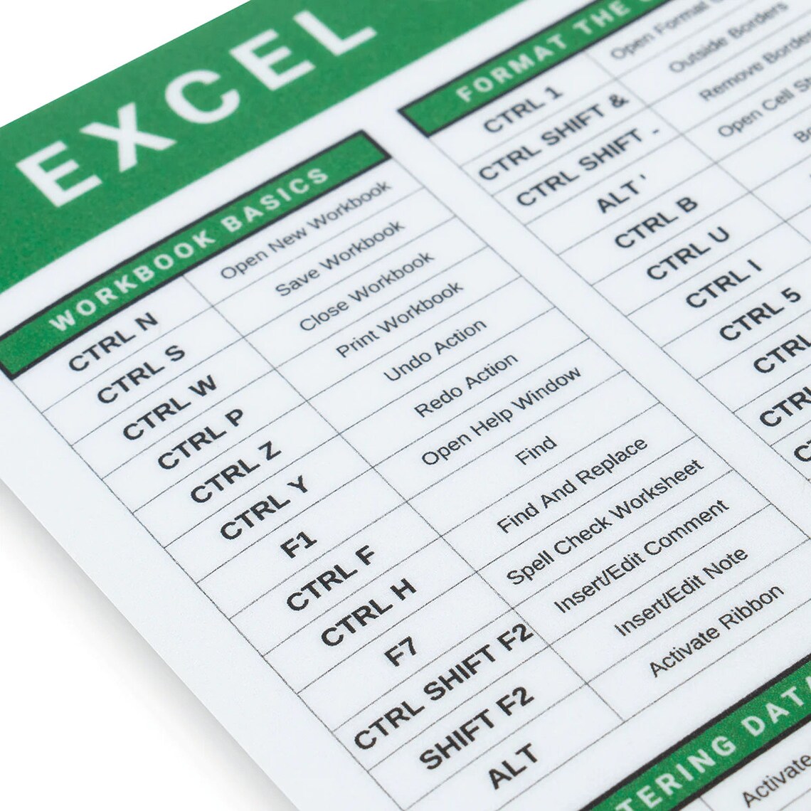 Excel Shortcut Guide Mousepad - Etsy