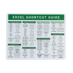 Excel Shortcut Guide Mousepad - Etsy