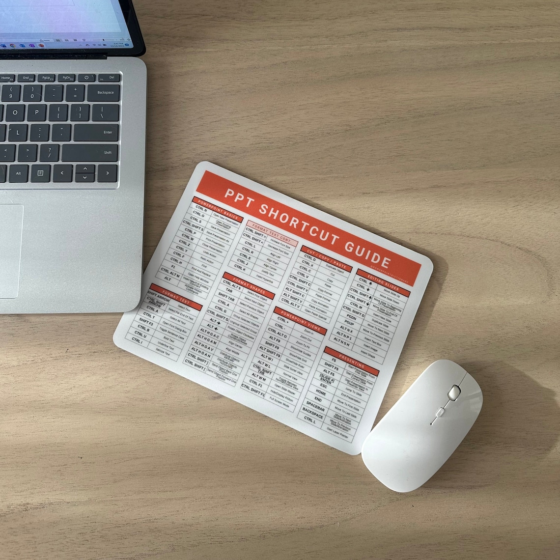 Powerpoint Shortcut Guide Mousepad - Etsy