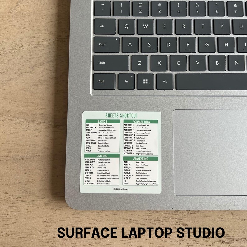 Excel Dictionary 42 G-sheets Hotkey Reference Guide for MAC and PC ...