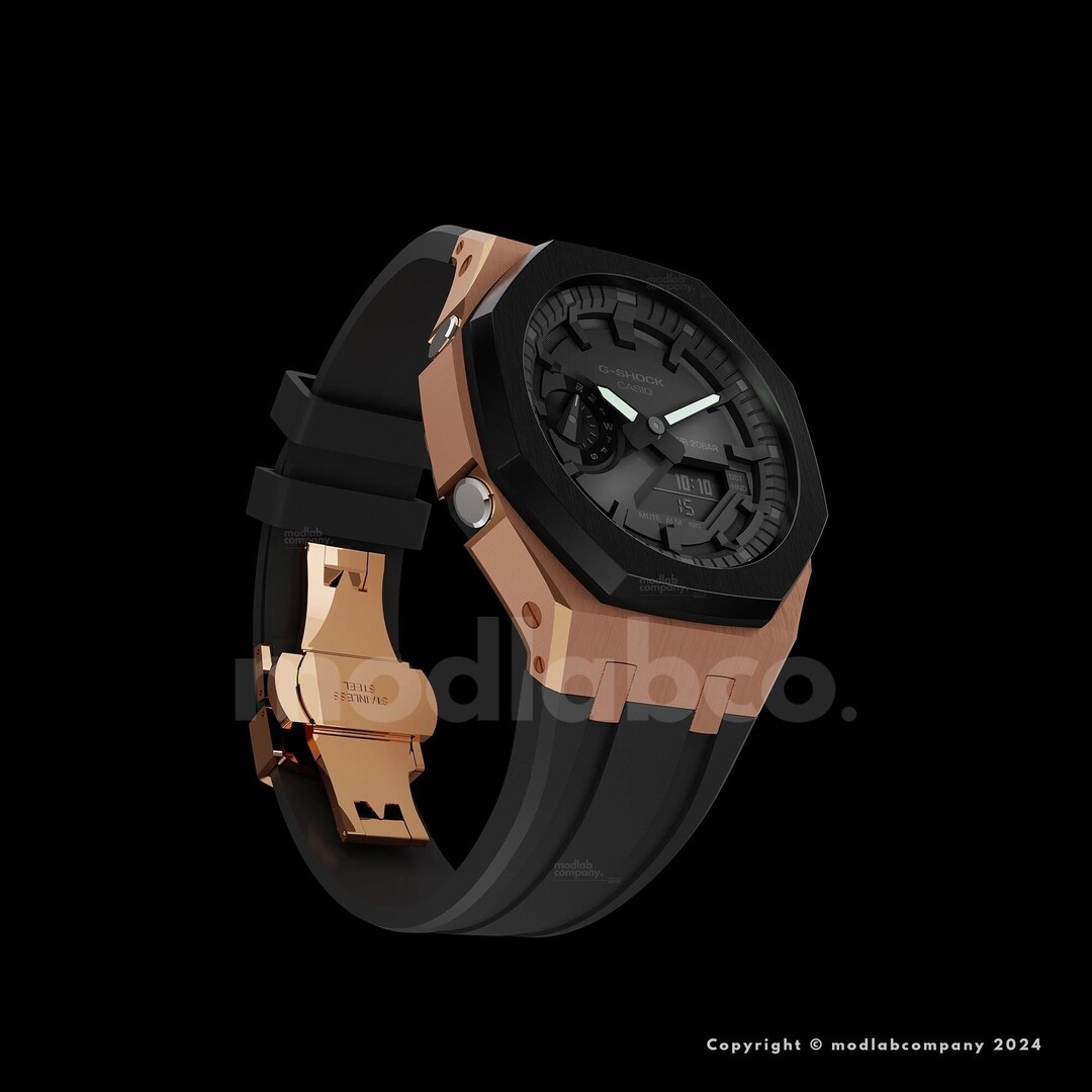 Modlab Company [CLASSIC Series] Casioak - Rose Gold / Black - 104 - Etsy