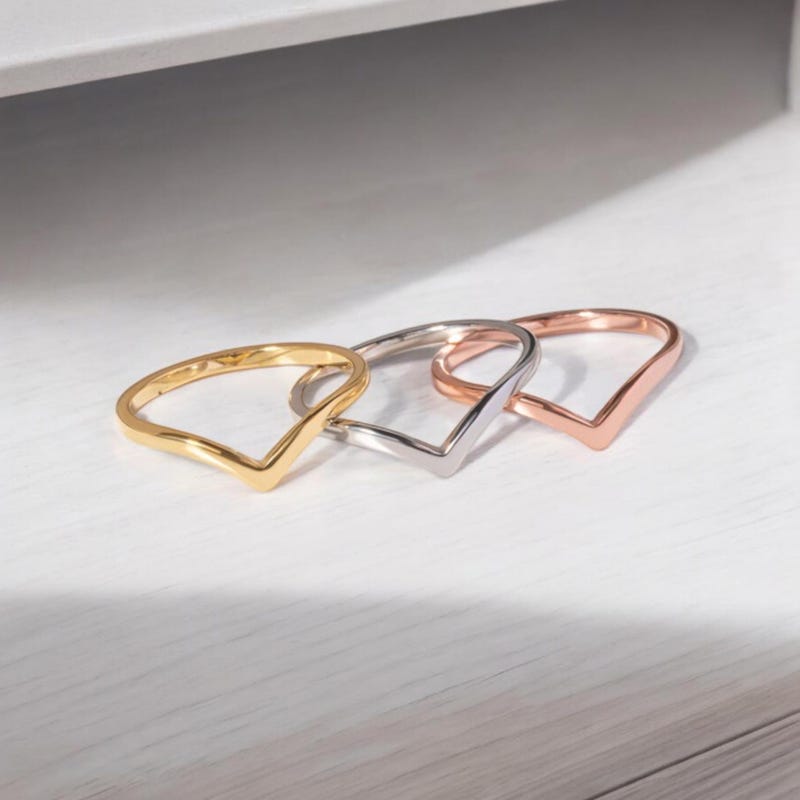 V Shaped Ring - Etsy