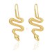 Snake Hoop Earrings 18k Gold Vermeil Snake Earrings / Snake - Etsy