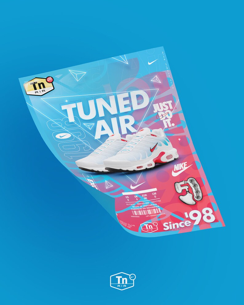 Tn - Air Max Plus Retro Tide 'tuned Since '98' - A3 Single Sneaker ...