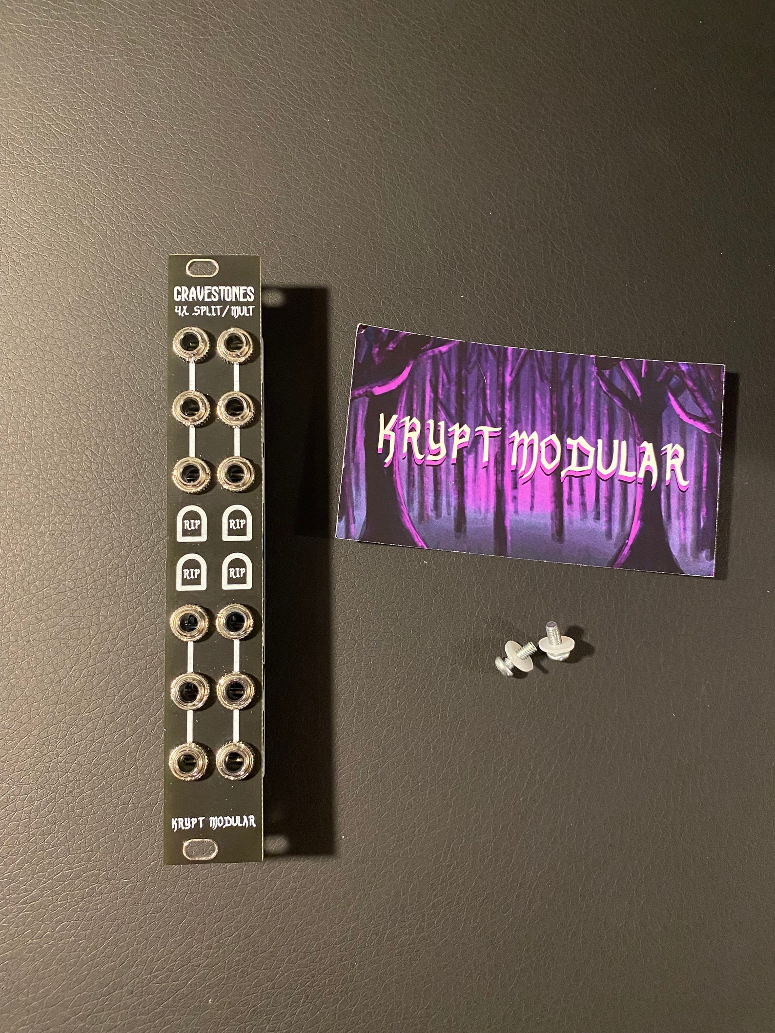 Krypt Modular | Gravestones - 4HP Quad Passive Multiple / Splitter | Eurorack Modular Synth ...
