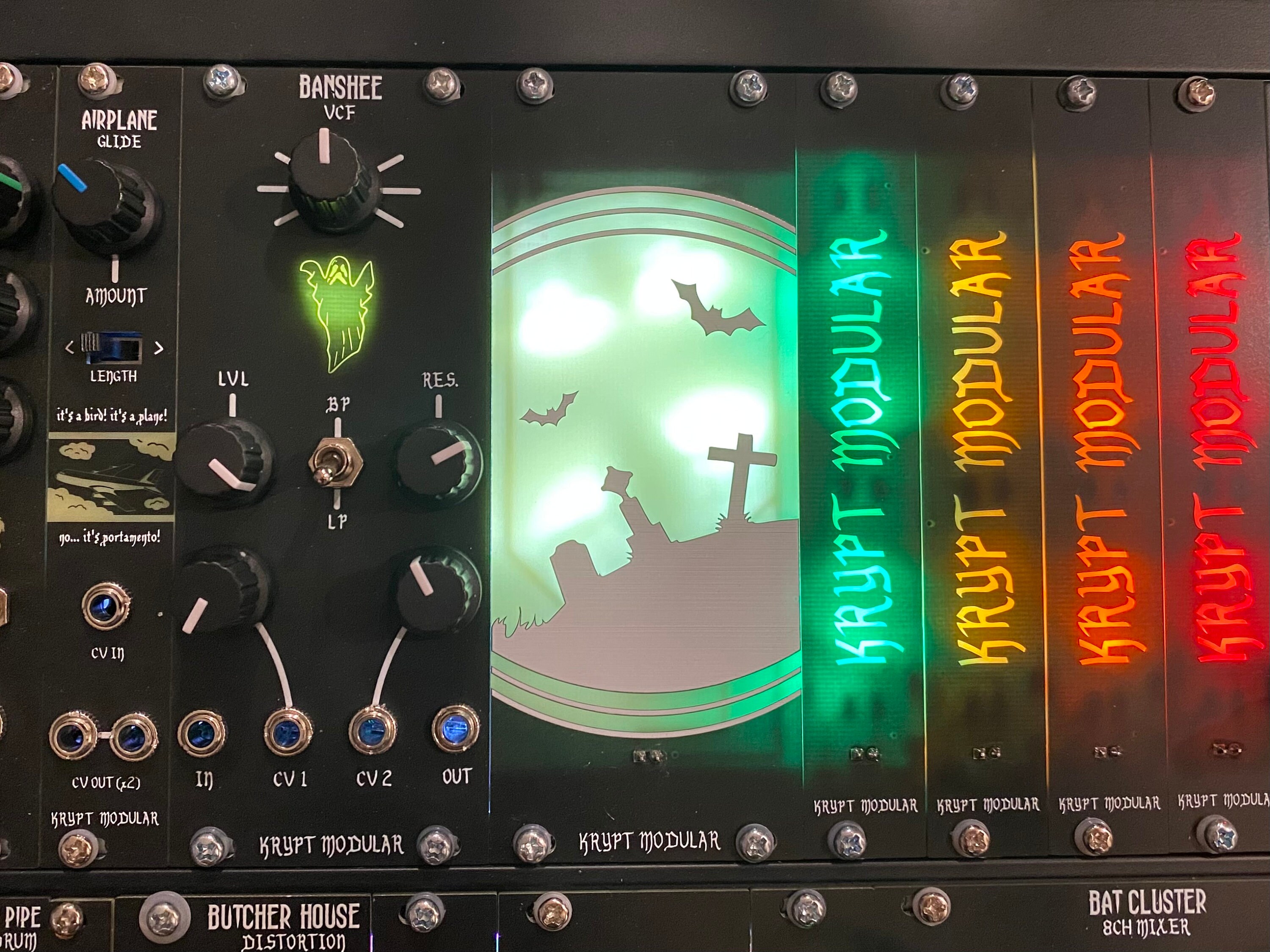 Krypt Modular | Backlit LED Blank Panels - 4HP 8HP 10HP | Eurorack ...