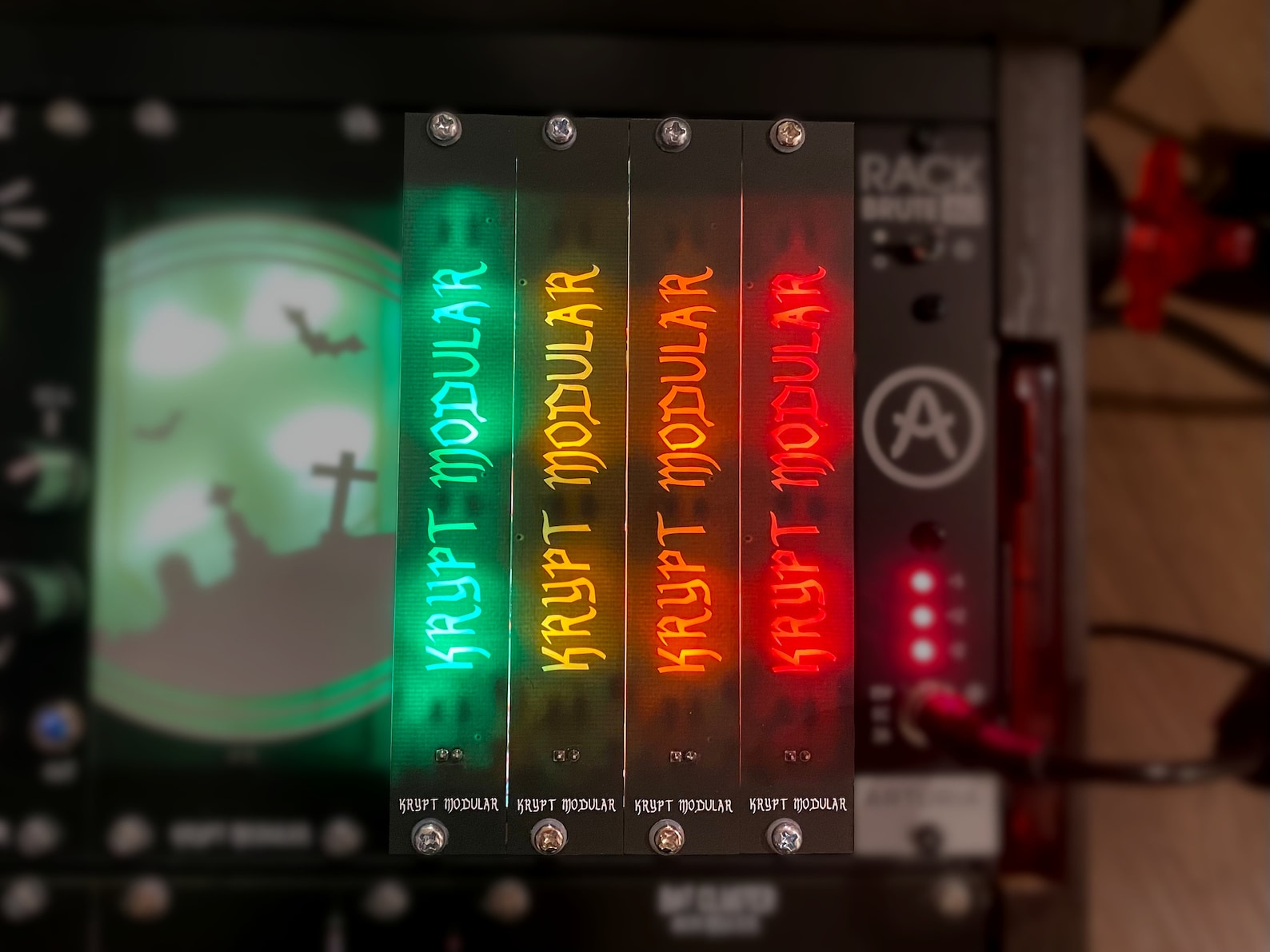 Krypt Modular | Backlit LED Blank Panels - 4HP 8HP 10HP | Eurorack ...