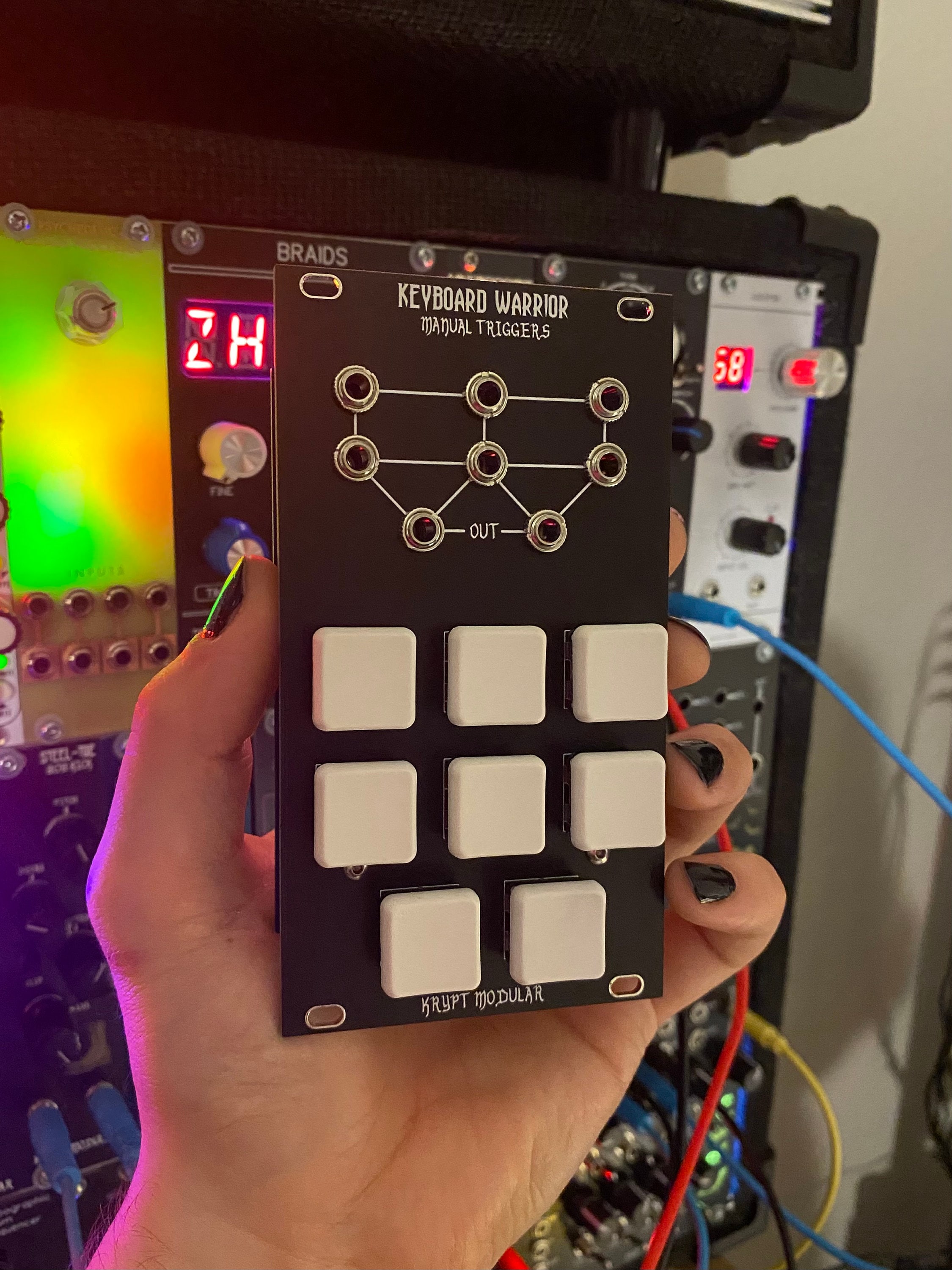 Krypt Modular | Keyboard Warrior - 14HP Manual Gates/triggers Module ...