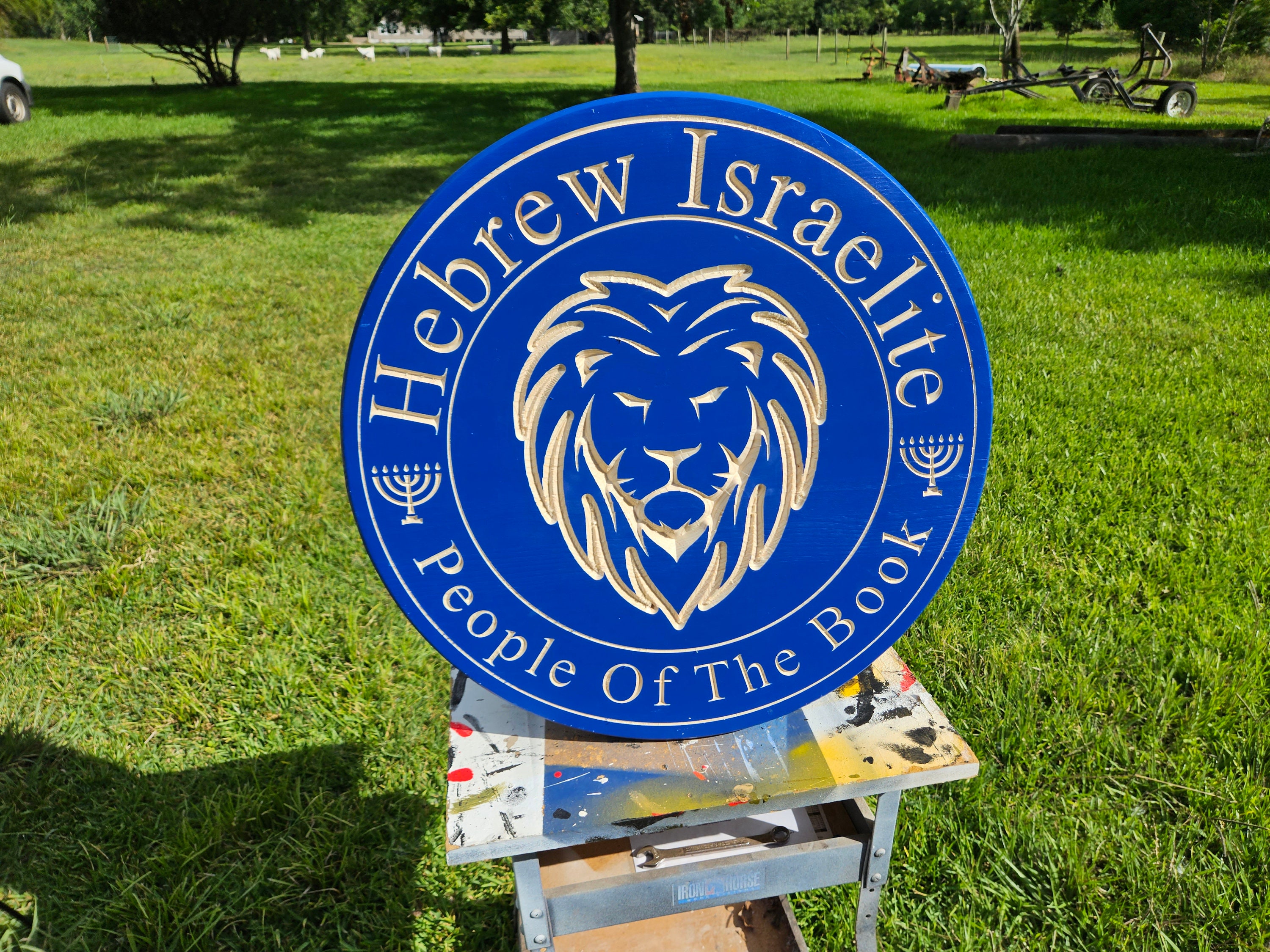 Hebrew Israelite Art People of the Book 24 Inch Round Wall Sign - Etsy