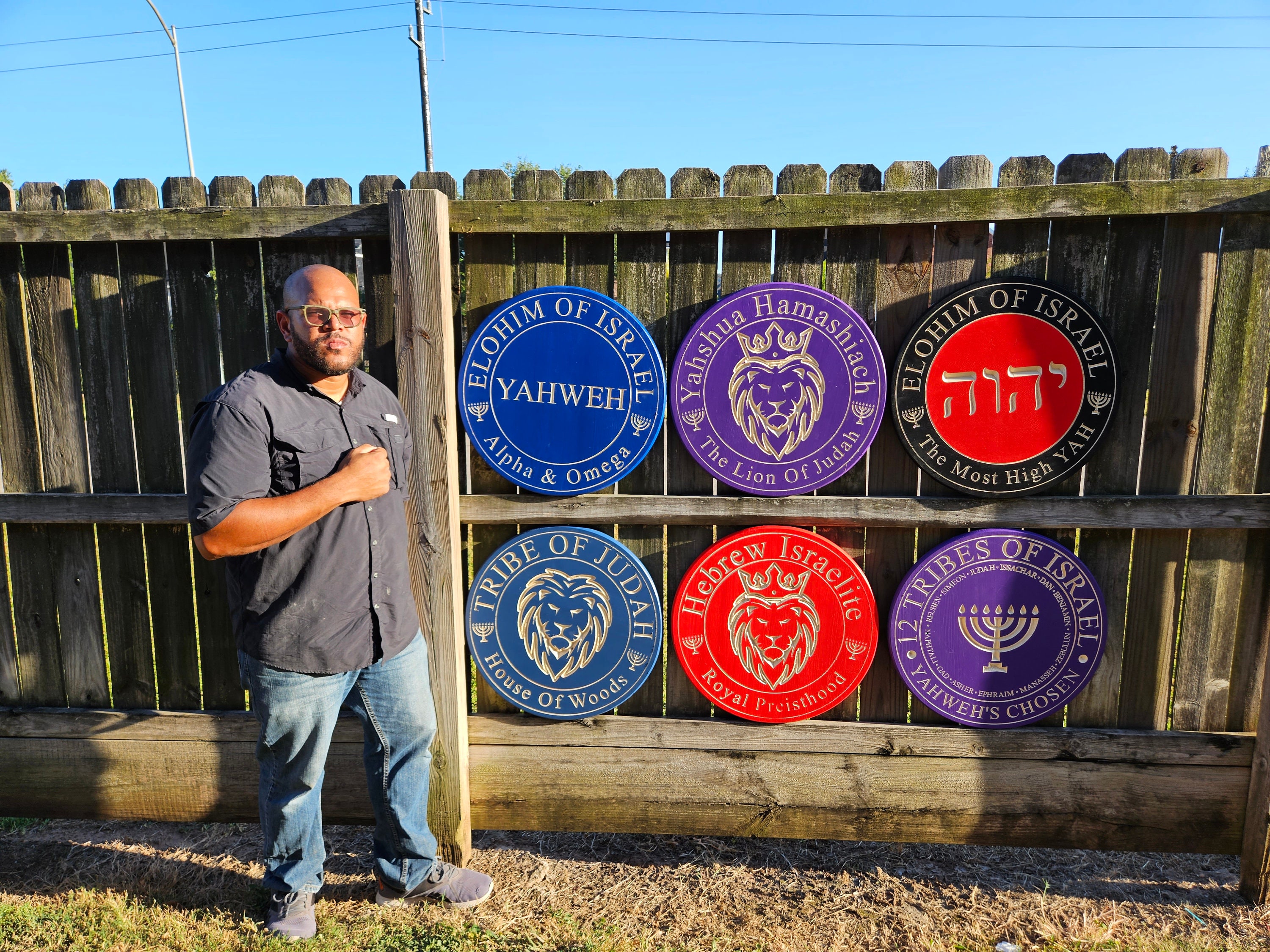 Hebrew Israelite Art People of the Book 24 Inch Round Wall Sign - Etsy