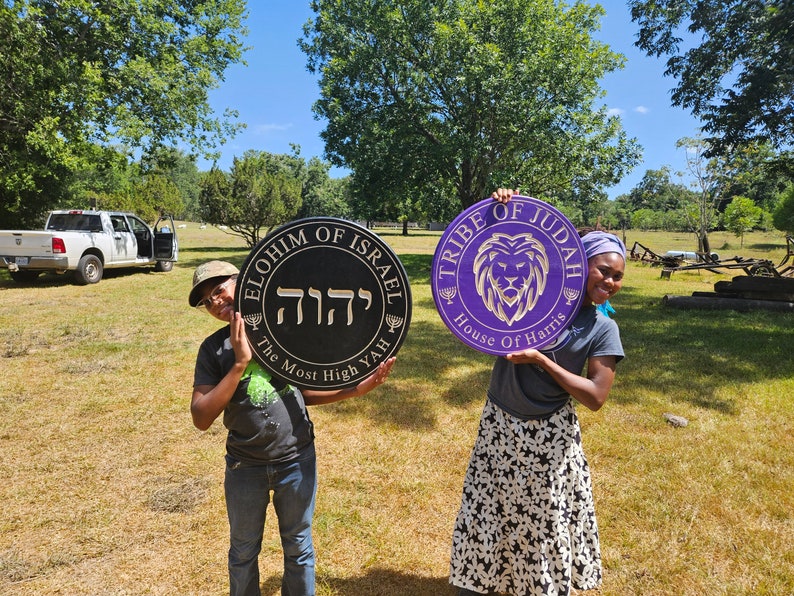 Hebrew Israelite Art People of the Book 24 Inch Round Wall Sign - Etsy