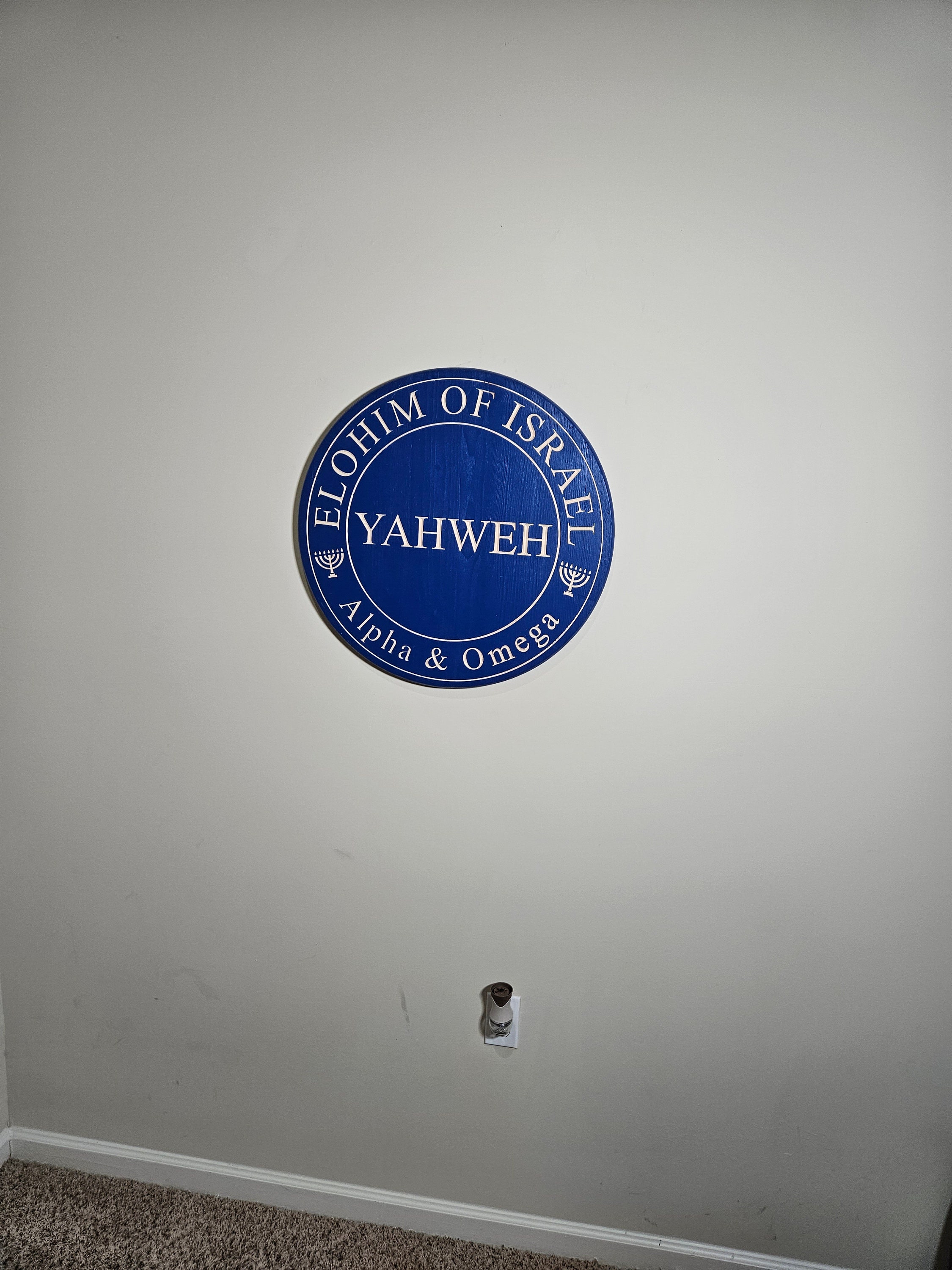 Hebrew Israelite Art Yahweh 24 Inch Round Wall Sign - Etsy